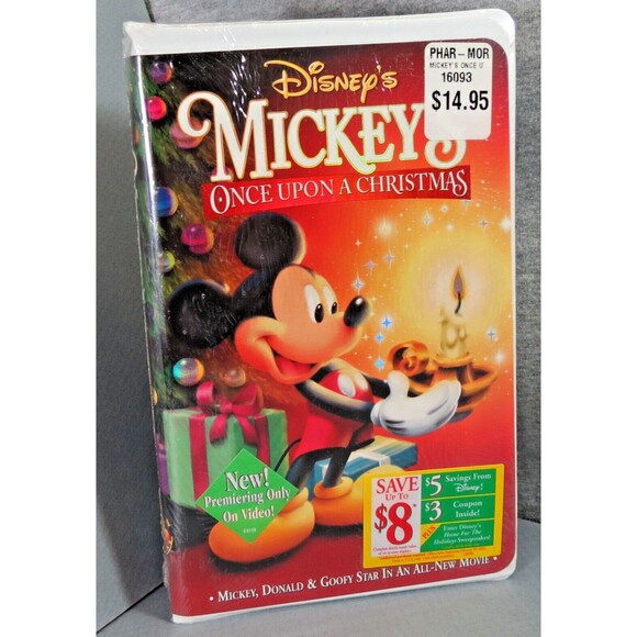 Disney | Media | Disneys Mickeys Once Upon A Christmas Vhs New Sealed ...